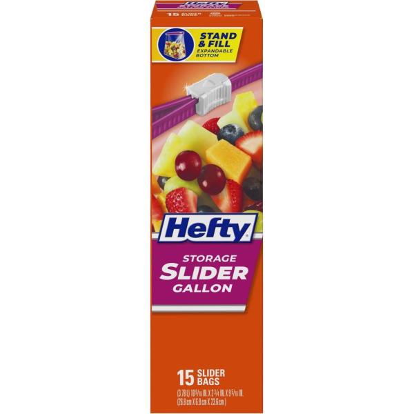 Storage Slider Bags - Hefty